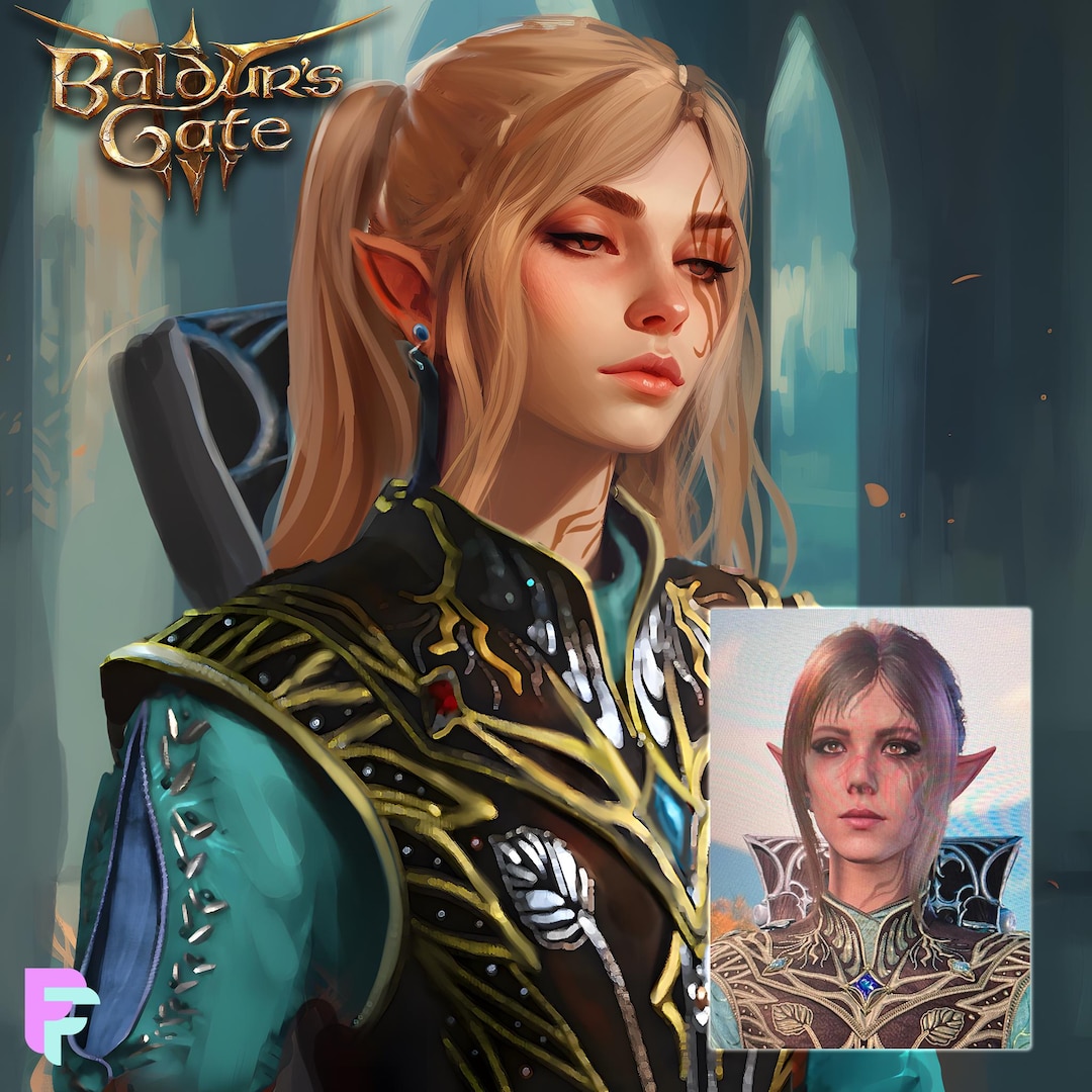 Custom RPG Character Portrait, Baldur's Gate 3 Character Commission ...