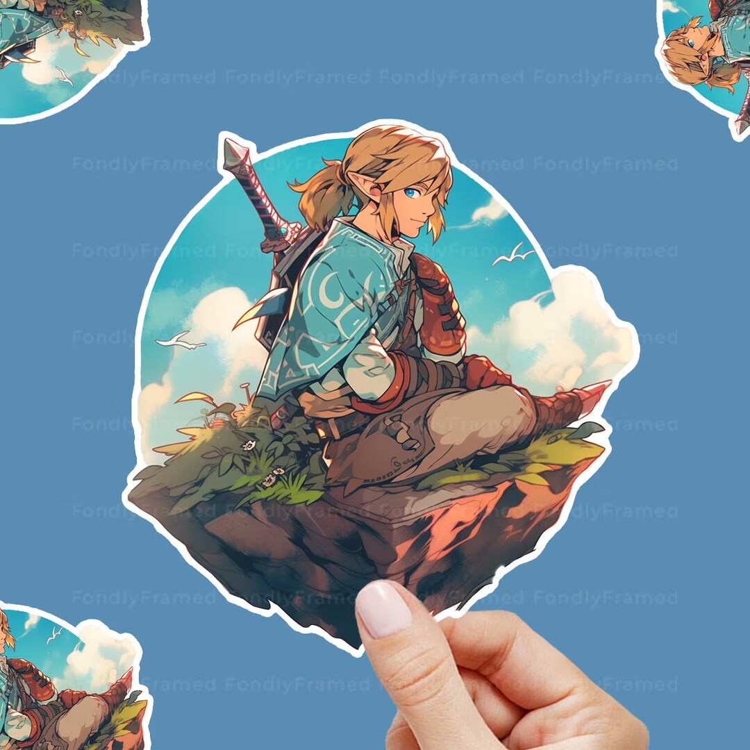 Scenic Great Sky Island Link Sticker the Legend of Zelda - Etsy