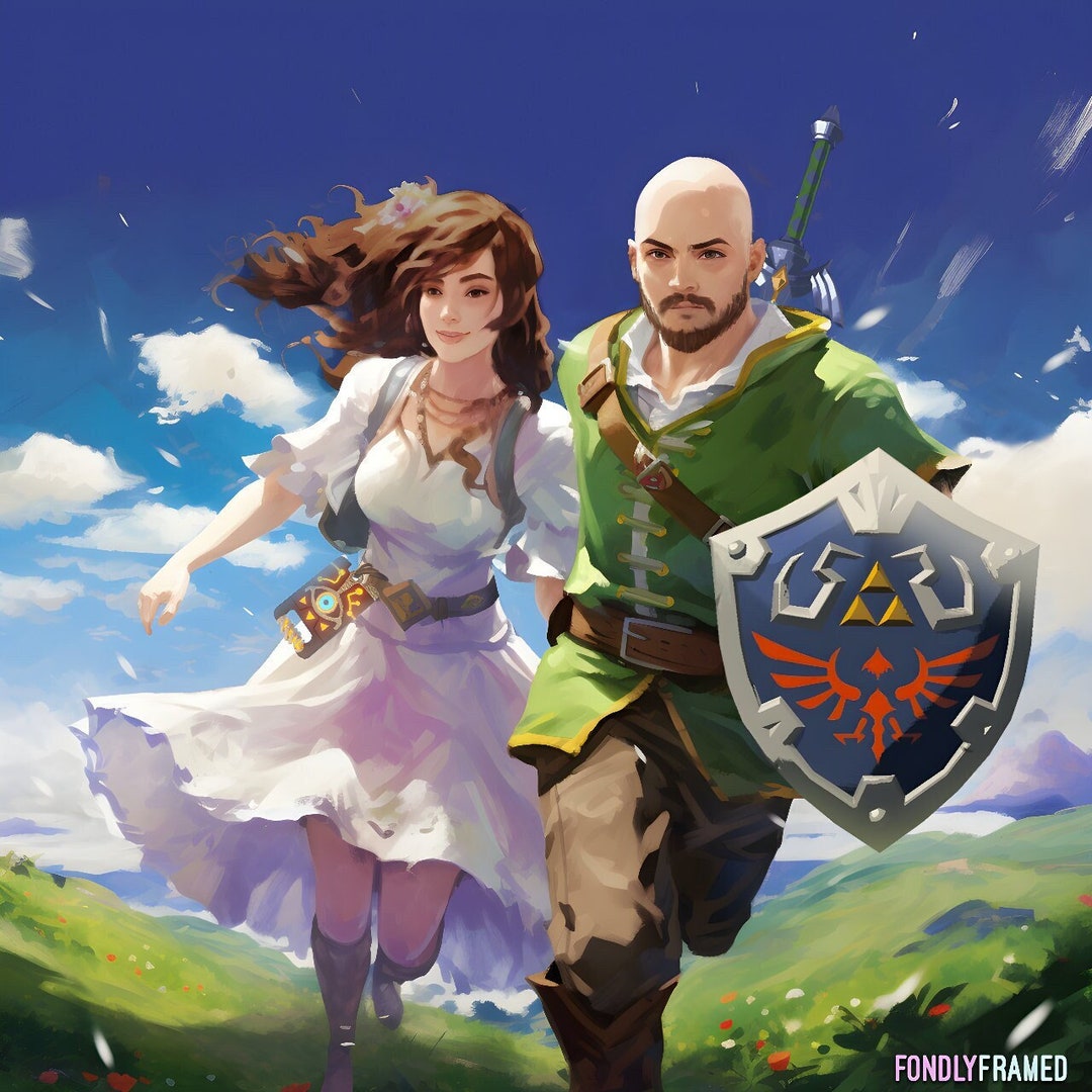 Custom Legend of Zelda Personalized Digital Portrait Custom - Etsy
