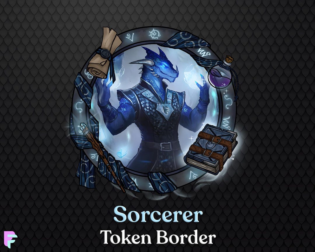 Sorcerer D&D Token Frame | Dnd Token Frame for Dnd Pathfinder/foundry ...