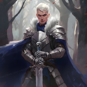 Custom Fantasy Character Commission, Personalized Character Portraits ...