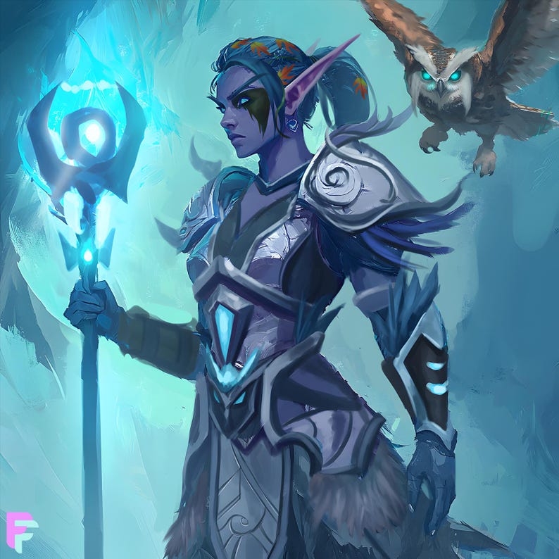 Custom Dnd Character Commission, Fantasy Portrait Art, Dungeons Dragons ...