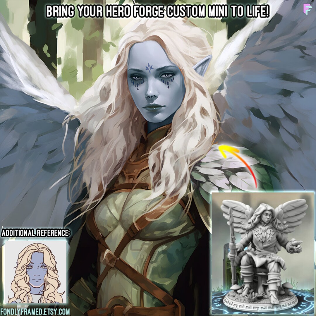 Custom Character Portrait Heroforge Dnd Miniature Tabletop RPG TTRPG ...