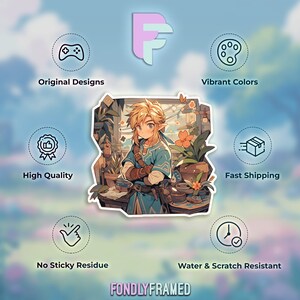 Link Sticker the Legend of Zelda Sticker Cute Gamer Gift Tears of the ...