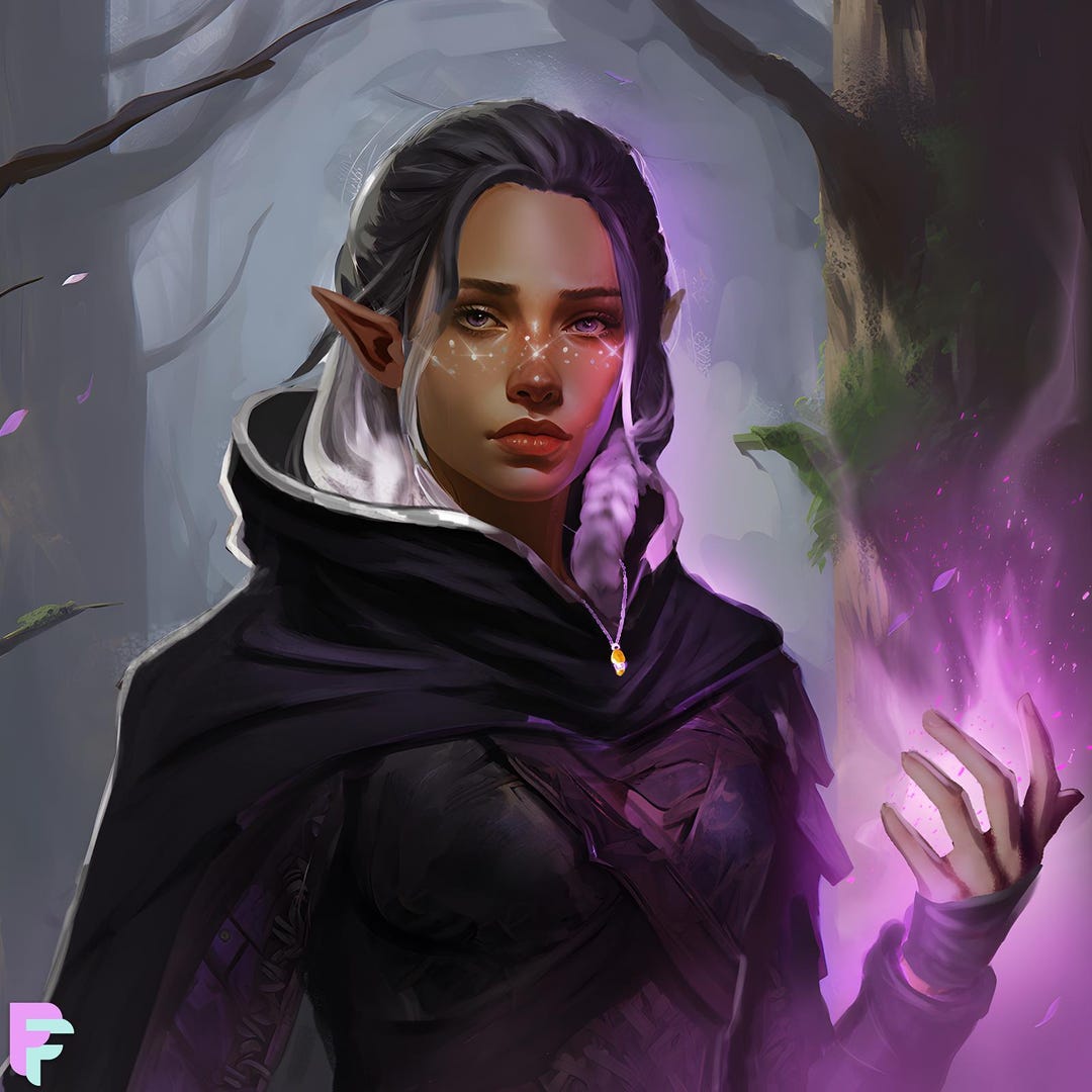 Fantasy Character Commission by Fondlyframed, Character Portrait for OC ...