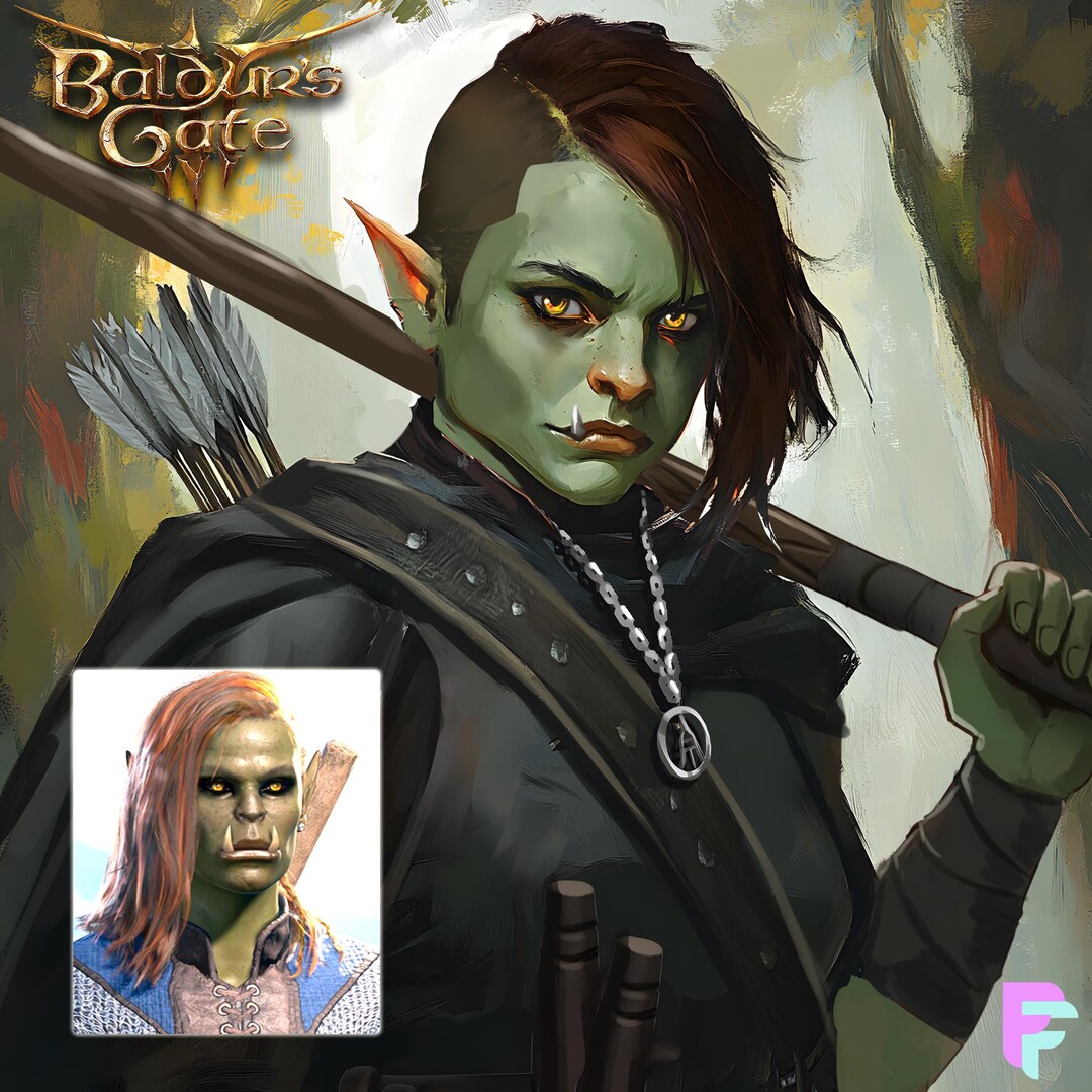 Custom RPG Character Portrait, Baldur's Gate 3 Character Commission ...