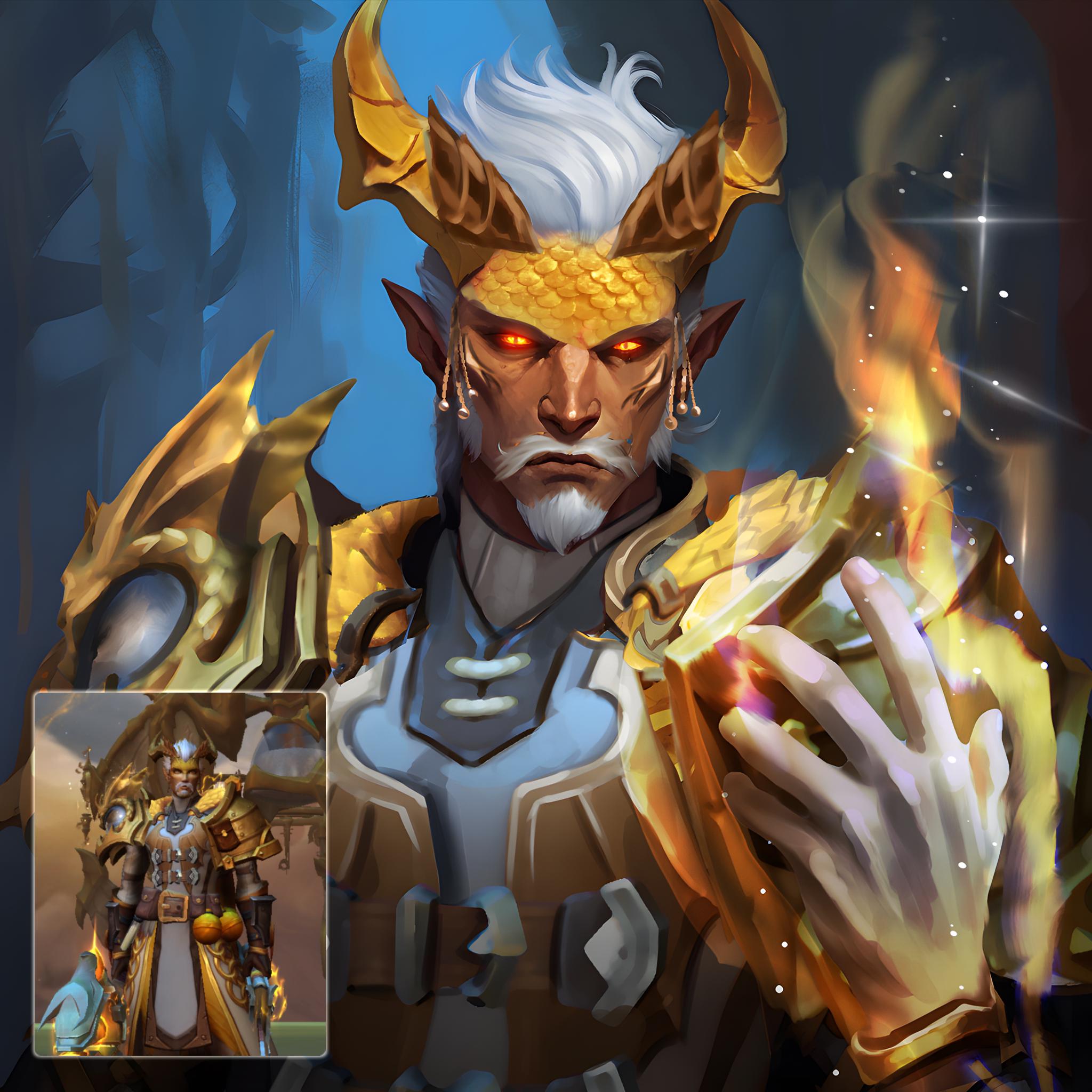 Custom MMO Character Portrait, Wow Portrait, MMORPG Character Avatar ...