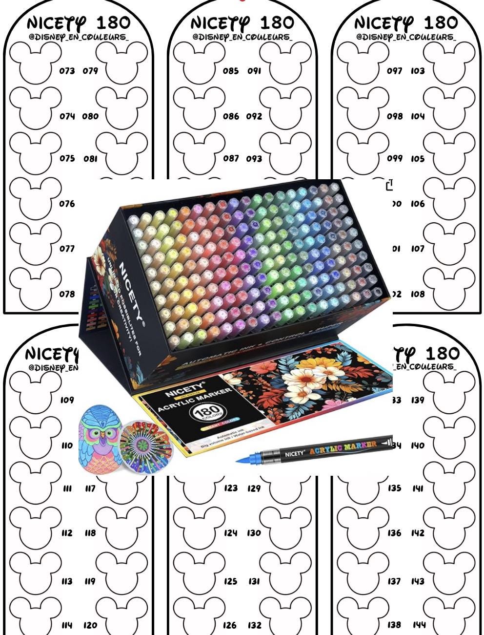 Nicety 180 Color Chart - Etsy