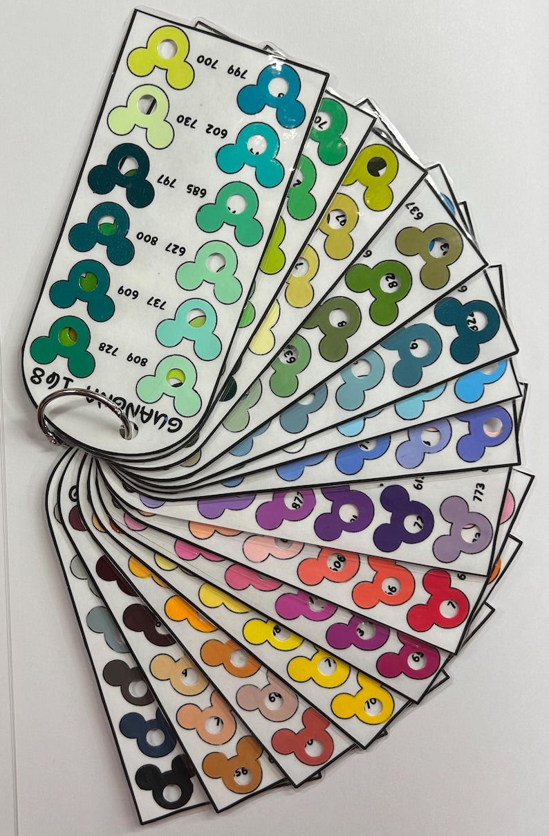 Guangna 168 Color Chart - Etsy