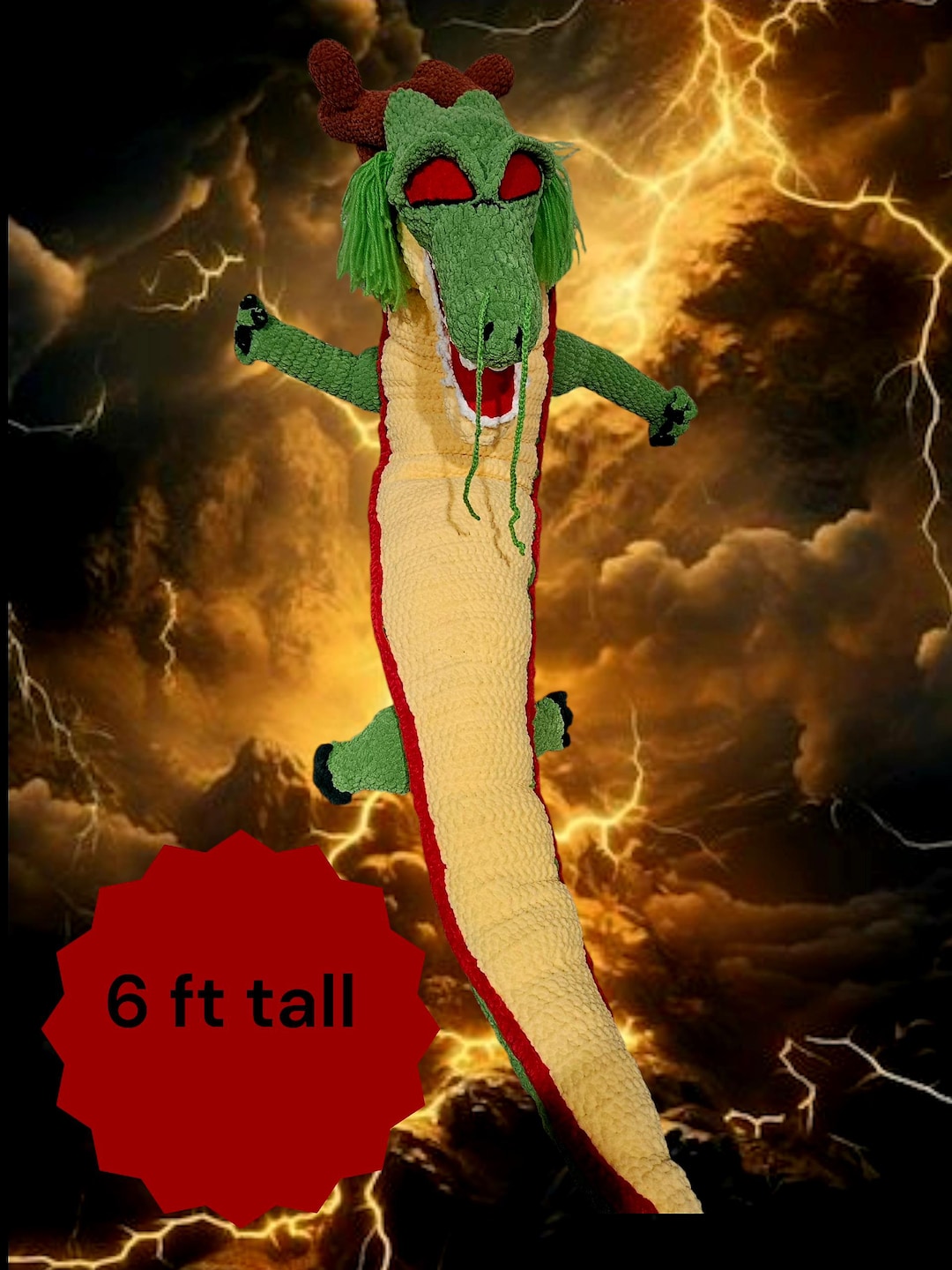 Mythical Wish Dragon XXXL SIZE 6FT! - Etsy