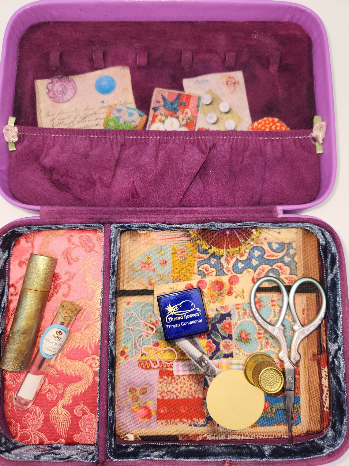 Adorable Sewing Themed Crochet Knitting or Sewing Travel Box - Etsy