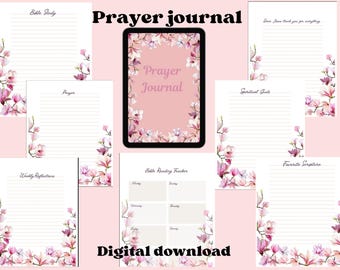 Prayer Journal Template - Etsy