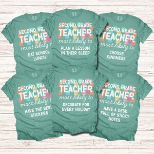 2nd Grade Teacher Comfort Colors Shirts Back to School Shirt Second ...