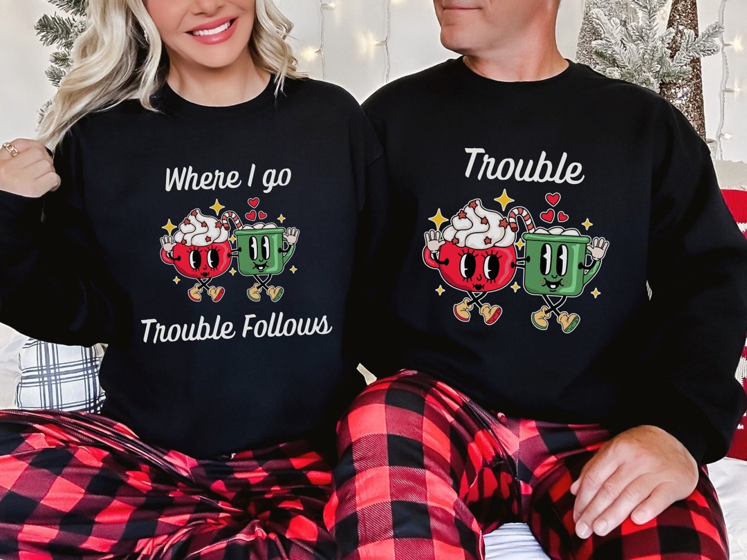 Fun Couple Christmas, Cute Couples Christmas Sweaters, Couple Christmas ...