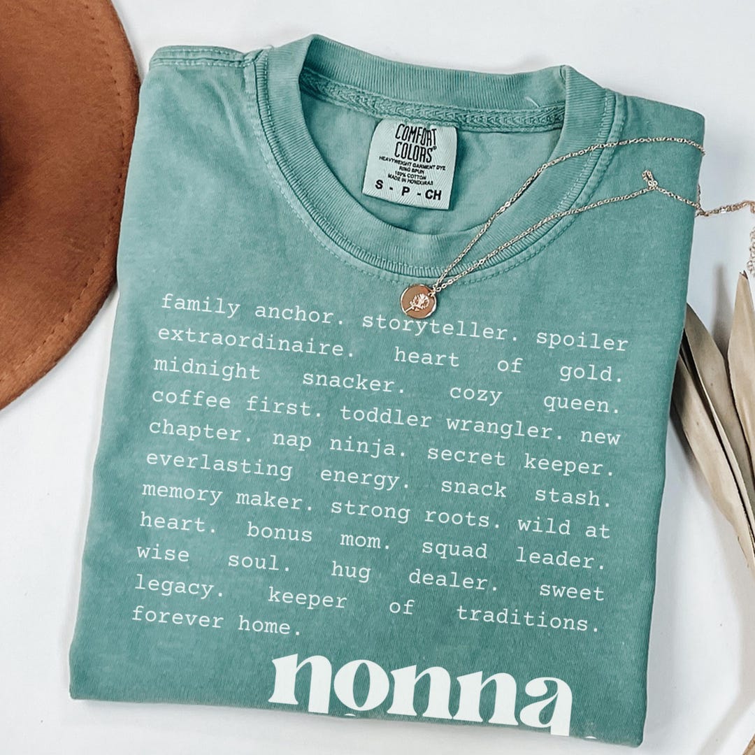 Comfort Colors Nonna Shirt, Grandma Shirt, Mothers Day Gift, Nonna T ...