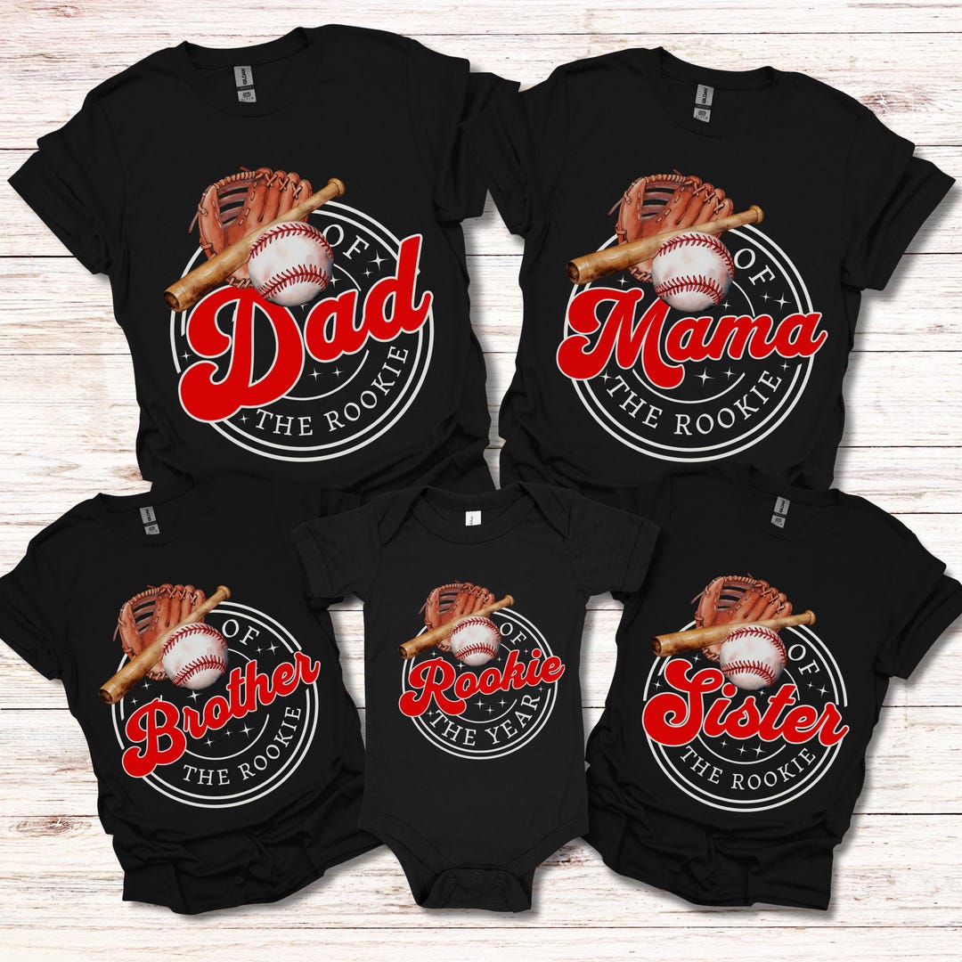 Custom Baseball Family Shirts, Matching Family Baseball Birthday Shirt ...