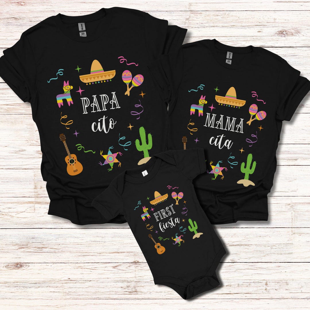 Fiesta Birthday Party Shirts, First Fiesta Shirts, Two Esta Fiesta ...