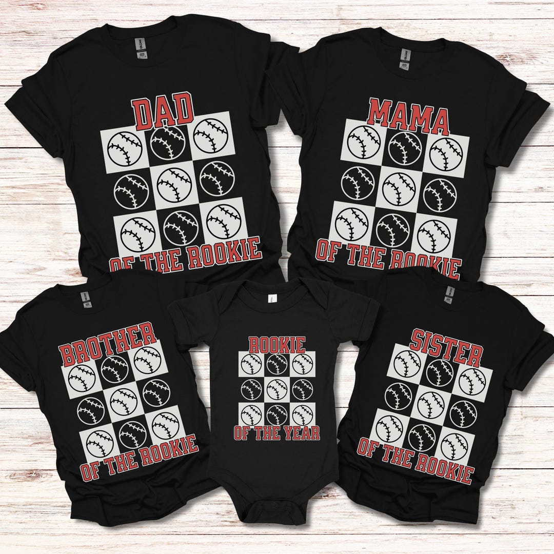 Custom Baseball Family Shirts, Matching Family Baseball Birthday Shirt ...