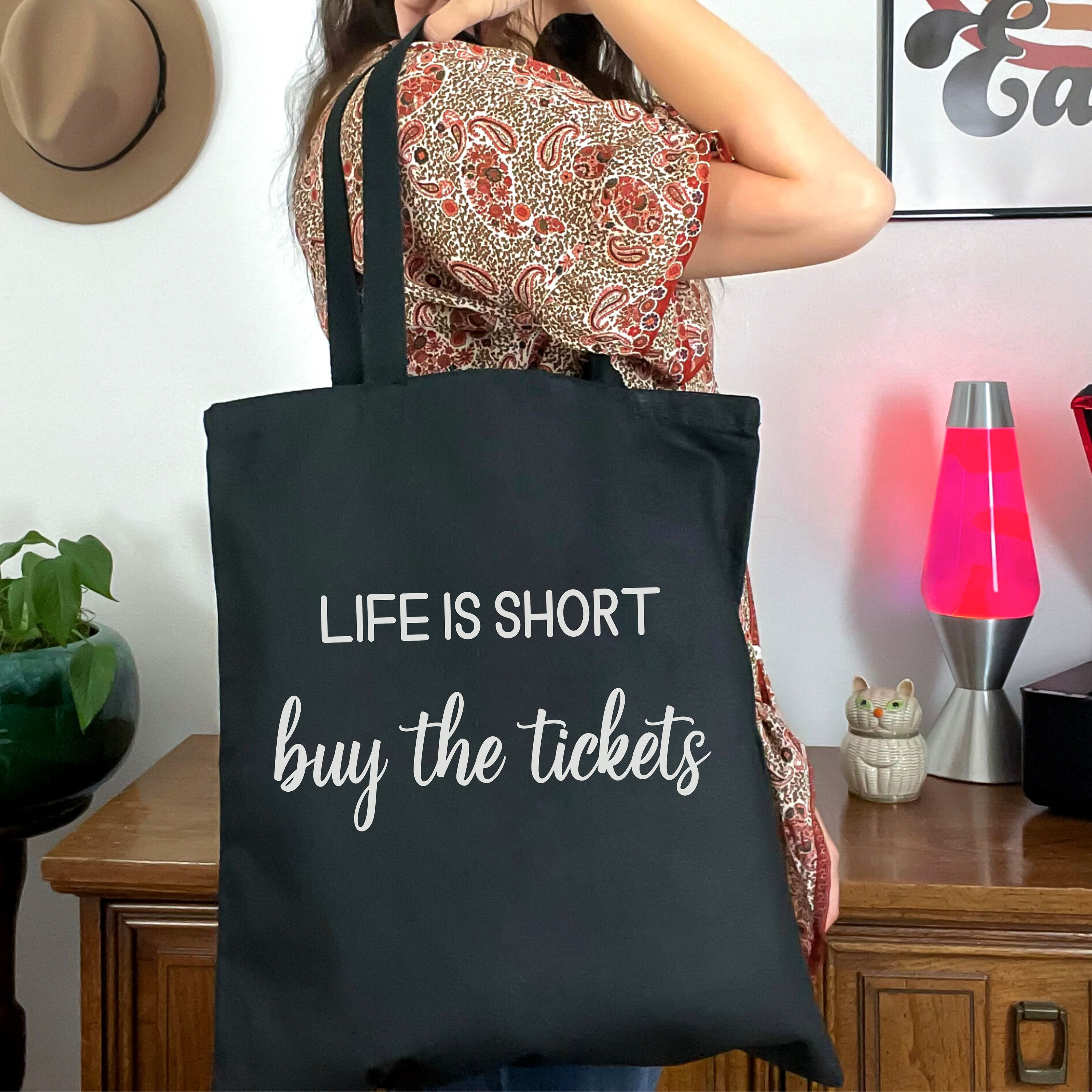 Life is Short Buy the Tickets Concert Bag Funny Concert Tote Concert ...