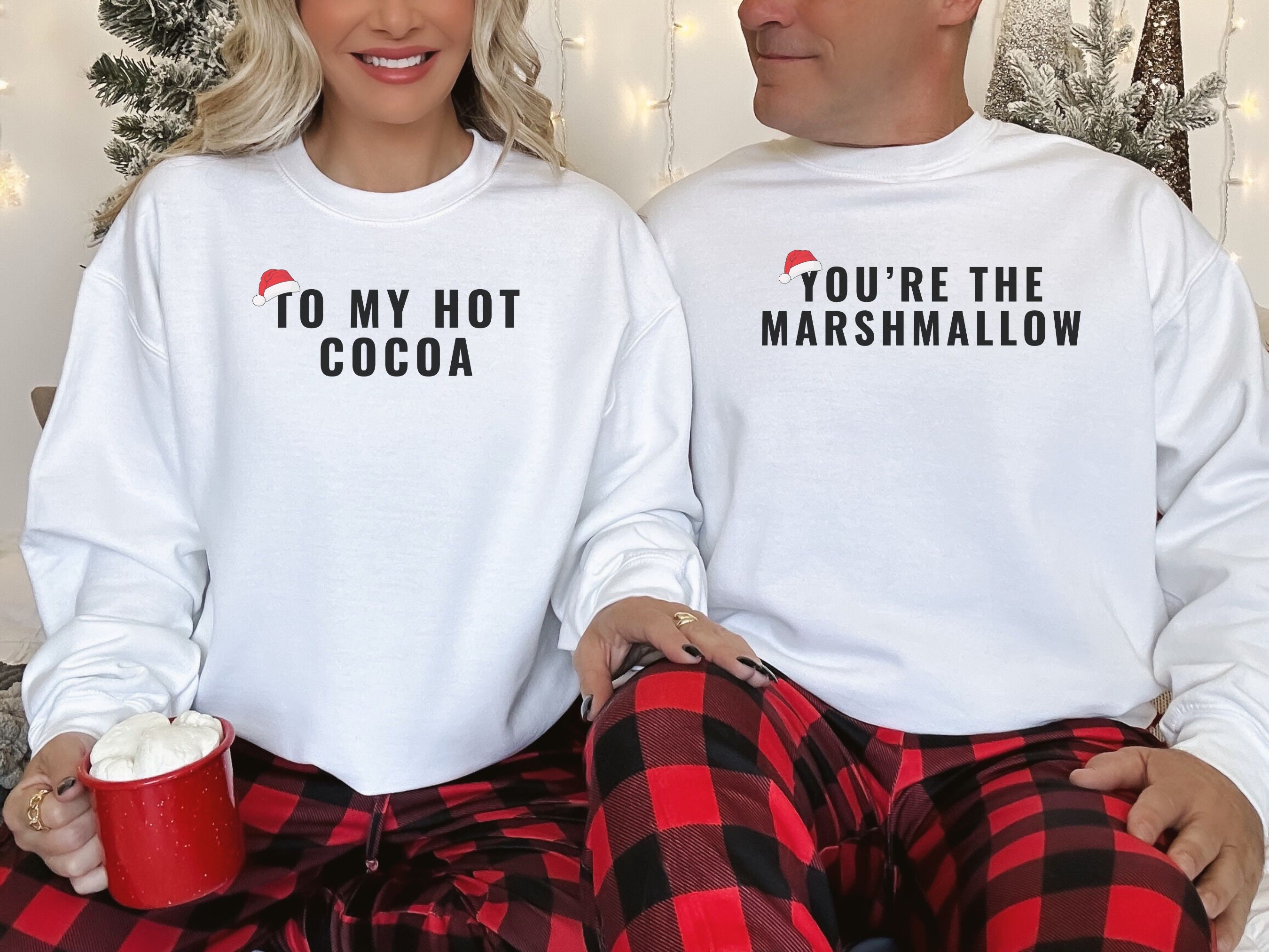 Fun Couple Christmas Cute Couples Christmas Sweaters Couple - Etsy