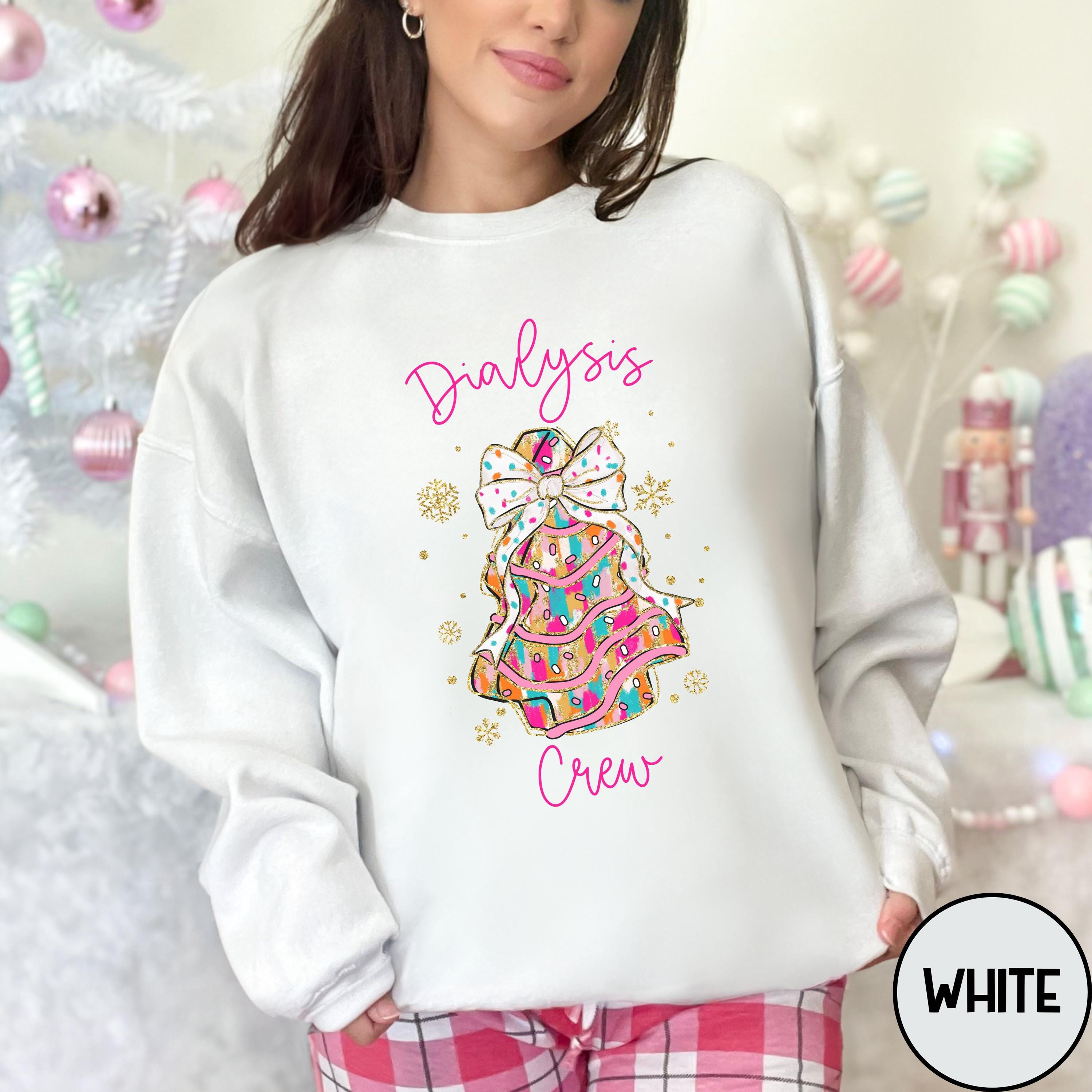 Christmas Dialysis Nurse Sweatshirt Nephrology Nurse Dialysis Squad ...
