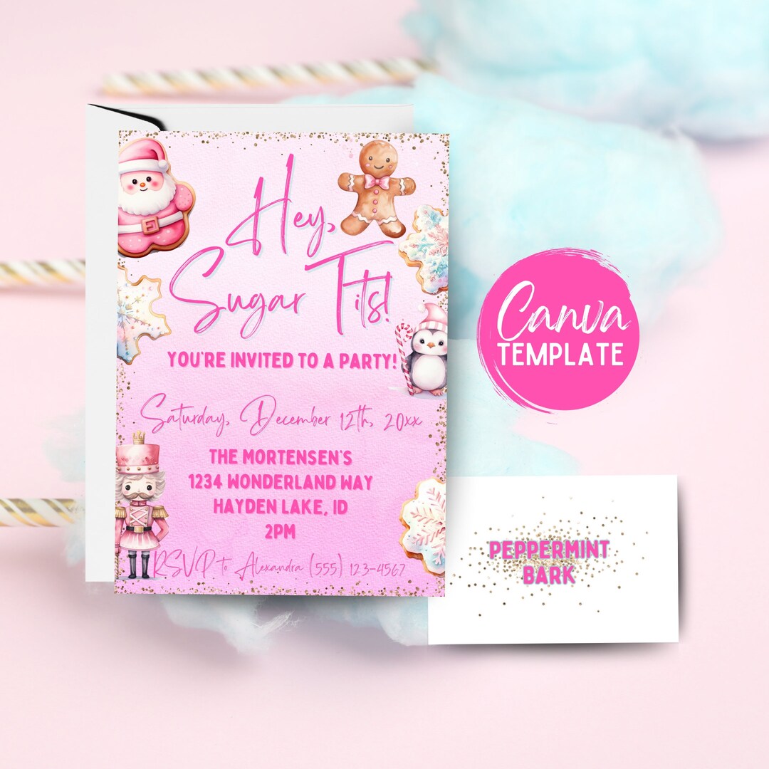 Funny Christmas Party Invitation Template Adult Christmas Party ...