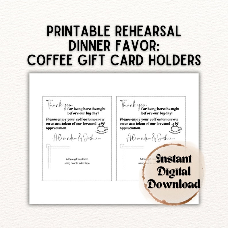 Rehearsal Dinner Favors Editable Wedding Rehearsal Favors - Etsy
