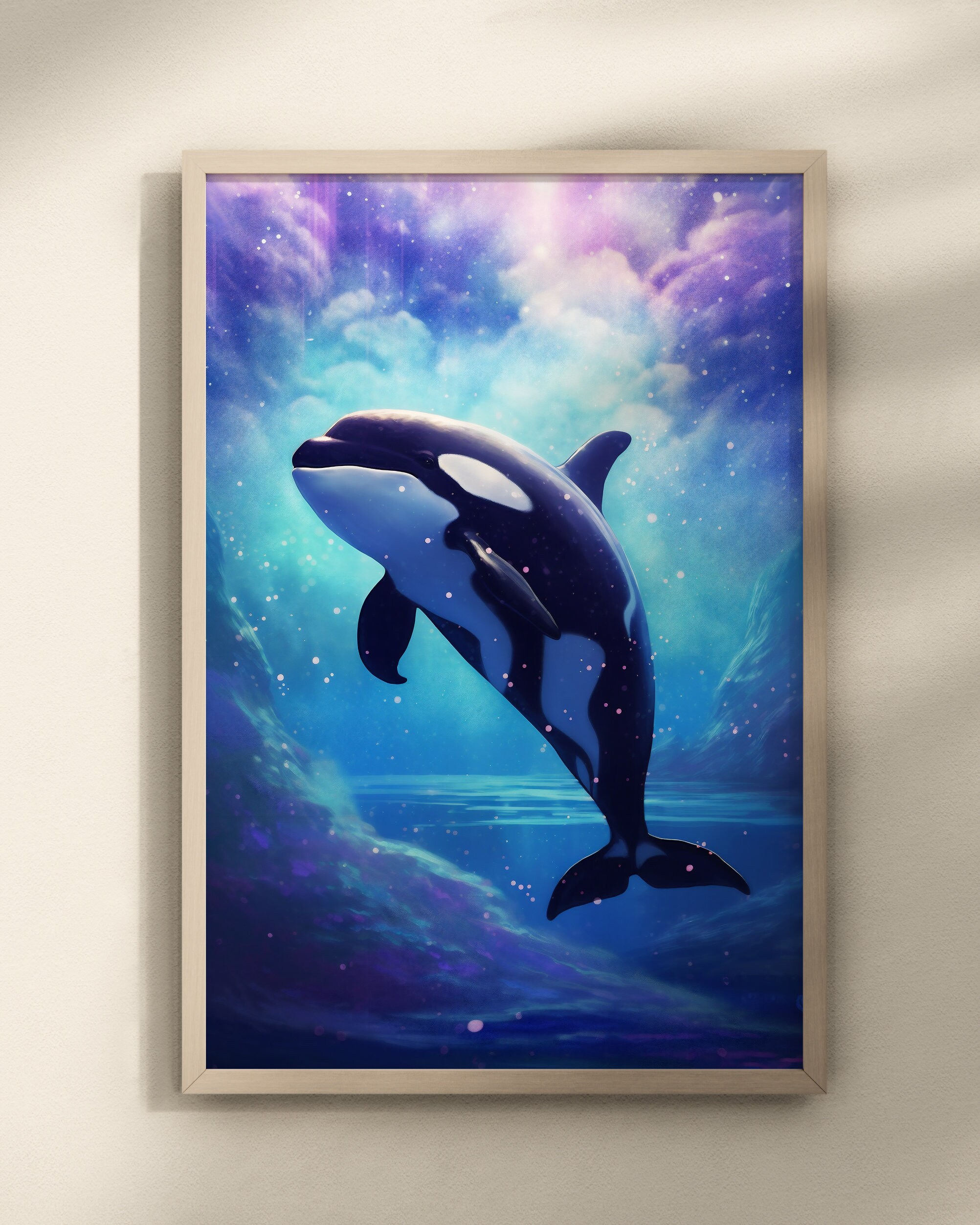 Celestial Orca Digital Art Digital Download Orca Art Sealife Art High ...