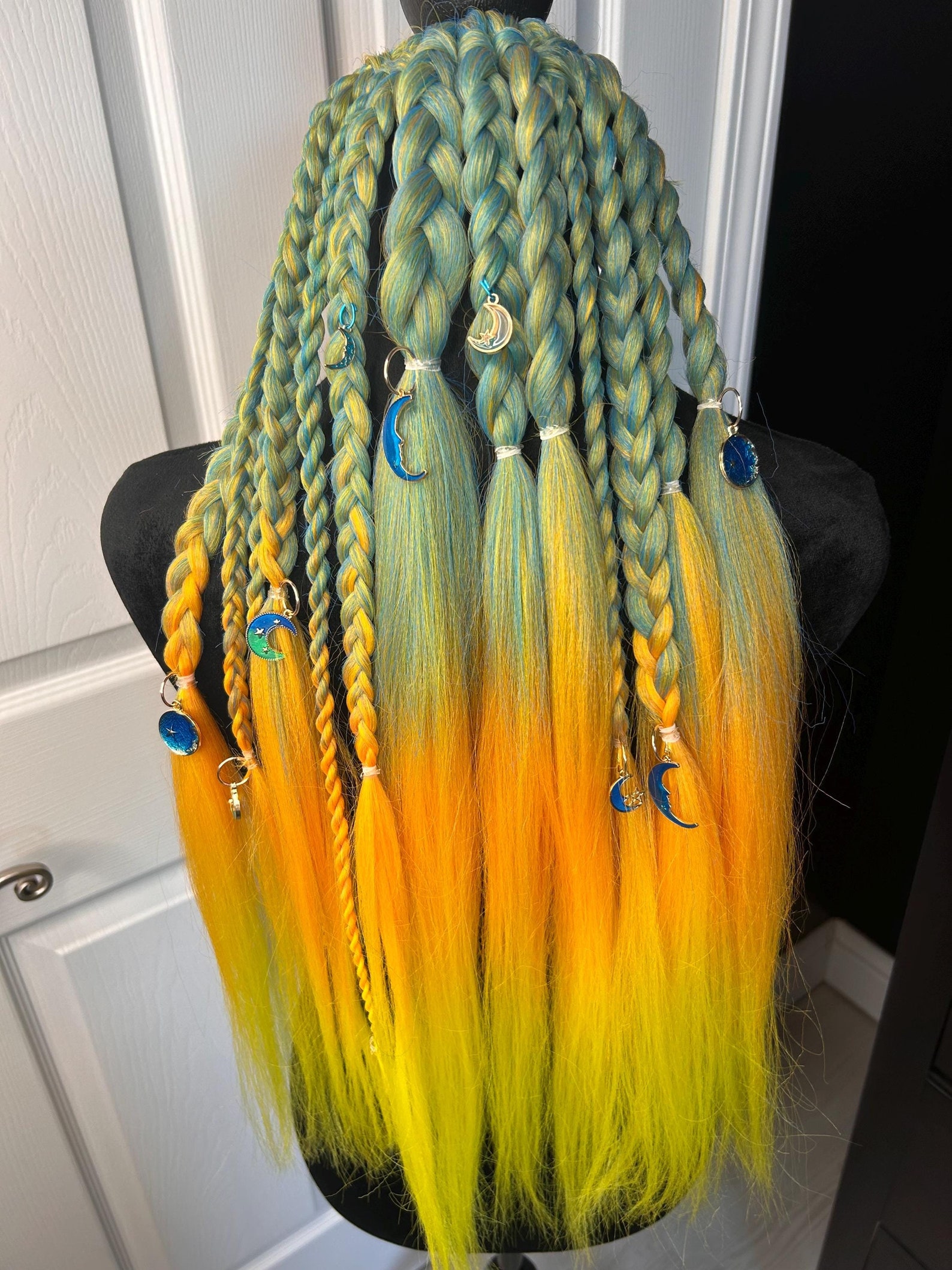 Festival Hair Extensions for Rave Hair, Bubble Braids, and Pigtails ...