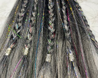 Festival Hair Extensions for Rave Hair, Bubble Braids, and Pigtails ...