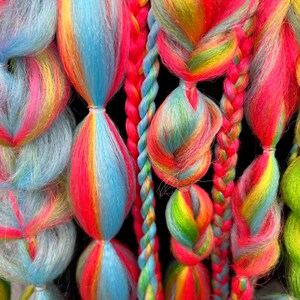 Festival Hair Extensions for Rave Hair, Bubble Braids, and Pigtails ...