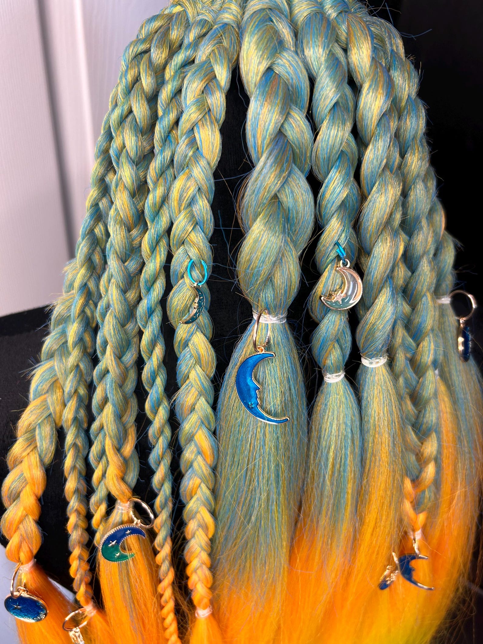 Festival Hair Extensions for Rave Hair, Bubble Braids, and Pigtails ...