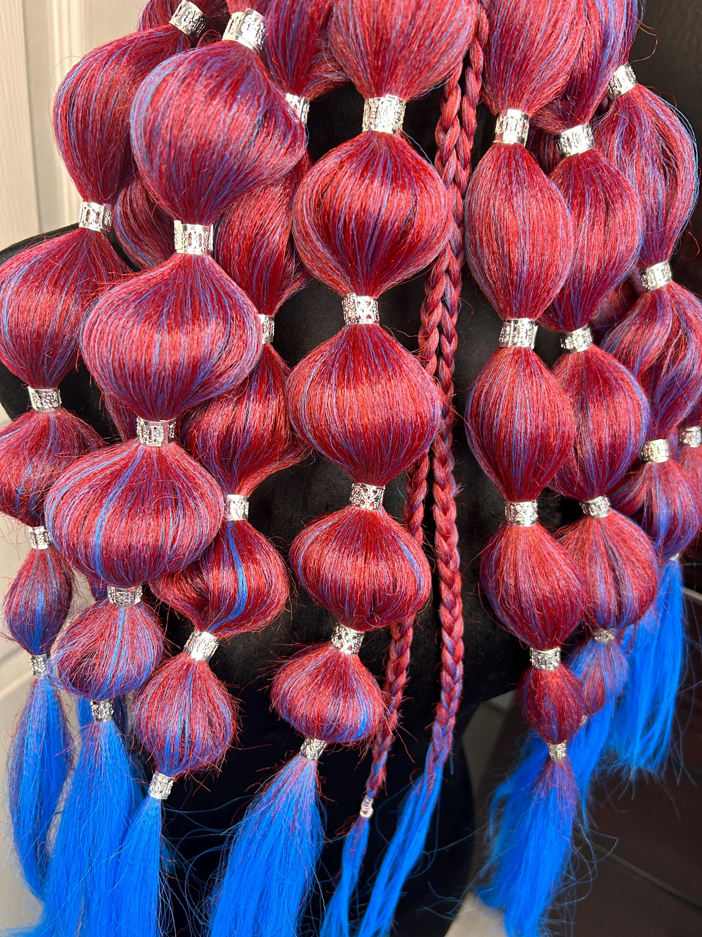 Festival Bubble Braids • Rave Braids • Festival Braids • Ponytail Hair ...