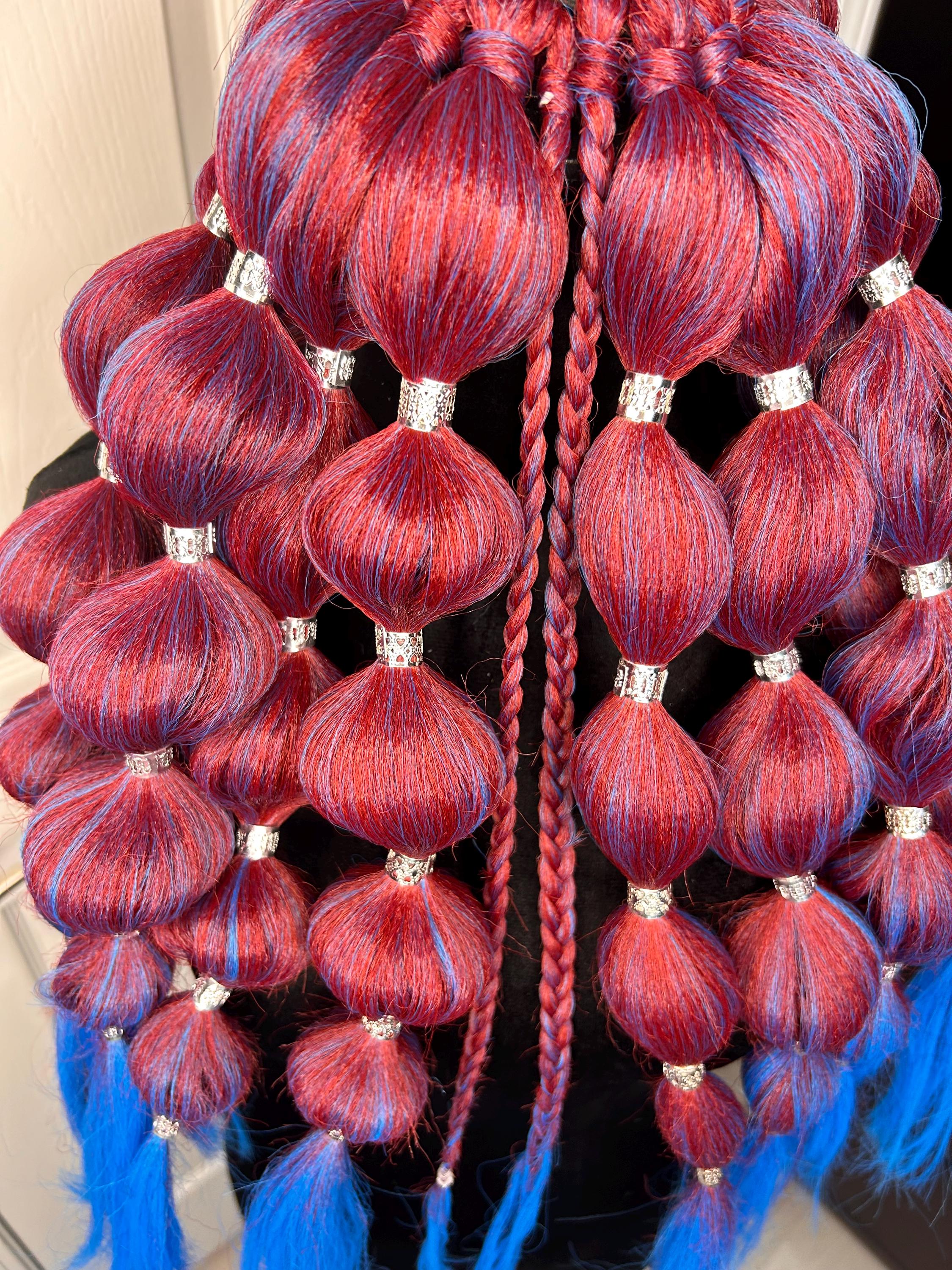 Festival Bubble Braids • Rave Braids • Festival Braids • Ponytail Hair ...