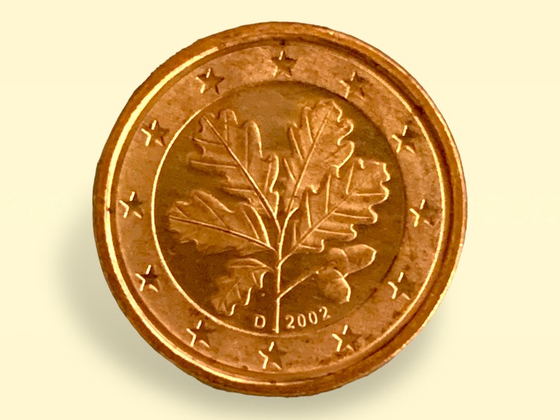 Coin 1 Cent Euro Germany 2002 D - Etsy