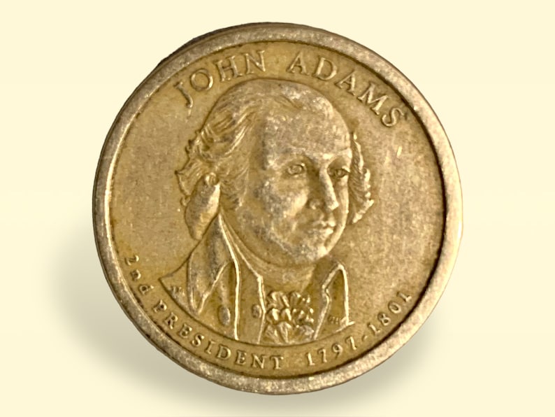 1 Dollar Coin, 2nd President, John Adams 1797-1801 - Etsy