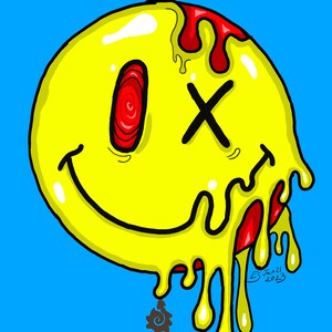 Melting Smiley Face - Etsy