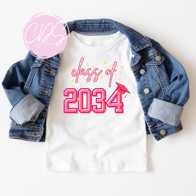 Class of 2034 | PNG | Graduation Year | Kinder Graduation | Kinder Gift ...