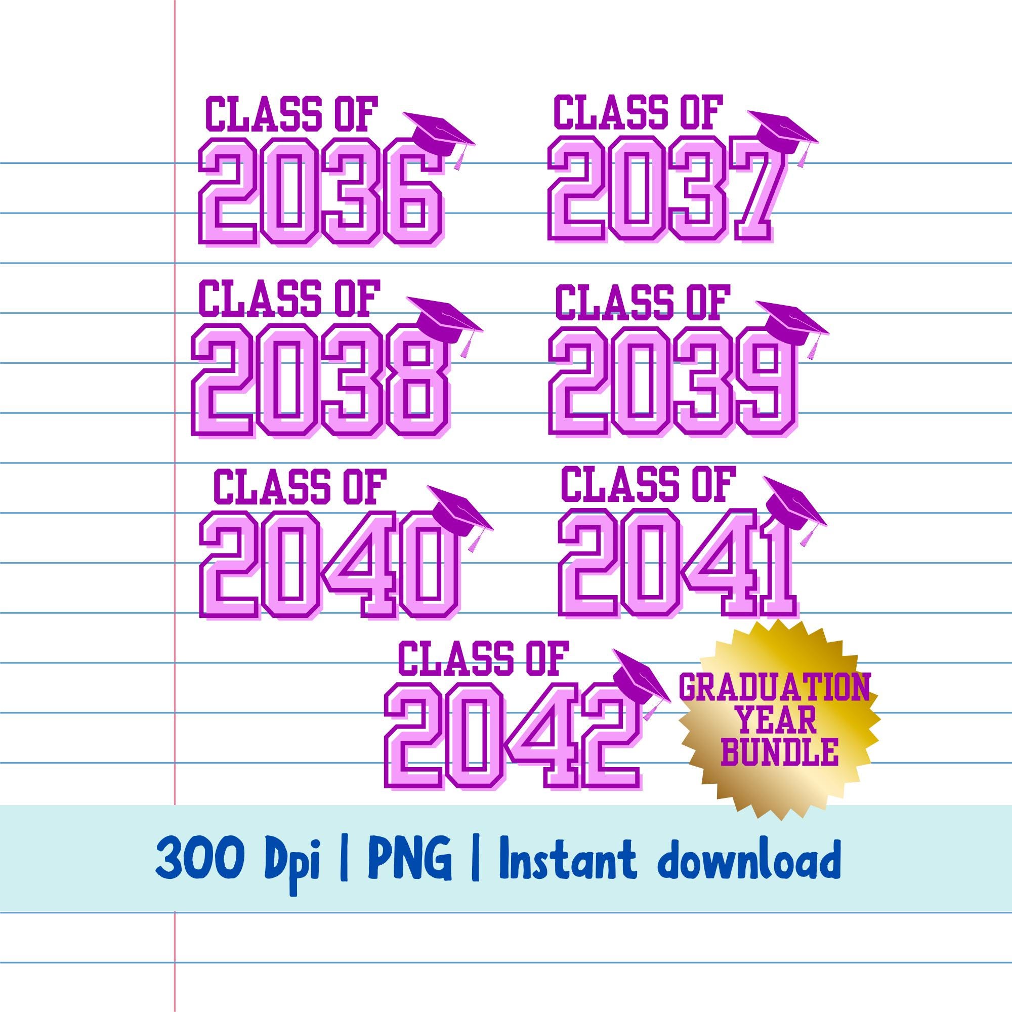 Graduation Year Bundle | PNG |SVG | Class Year Bundle | Back to School ...