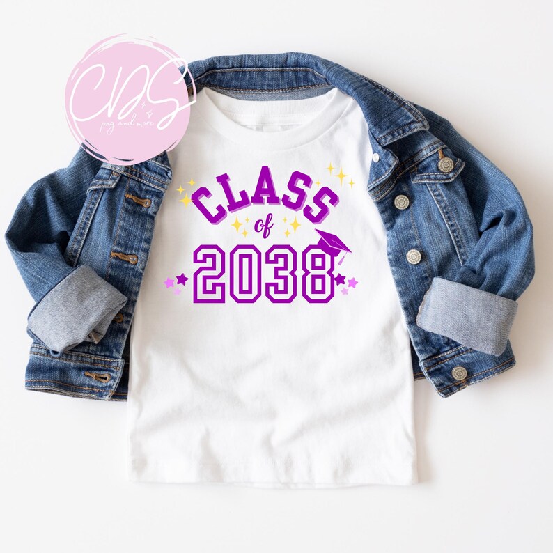 Class of 2038 | PNG | Graduation Year | Pre-k Graduation | Kinder Gift ...