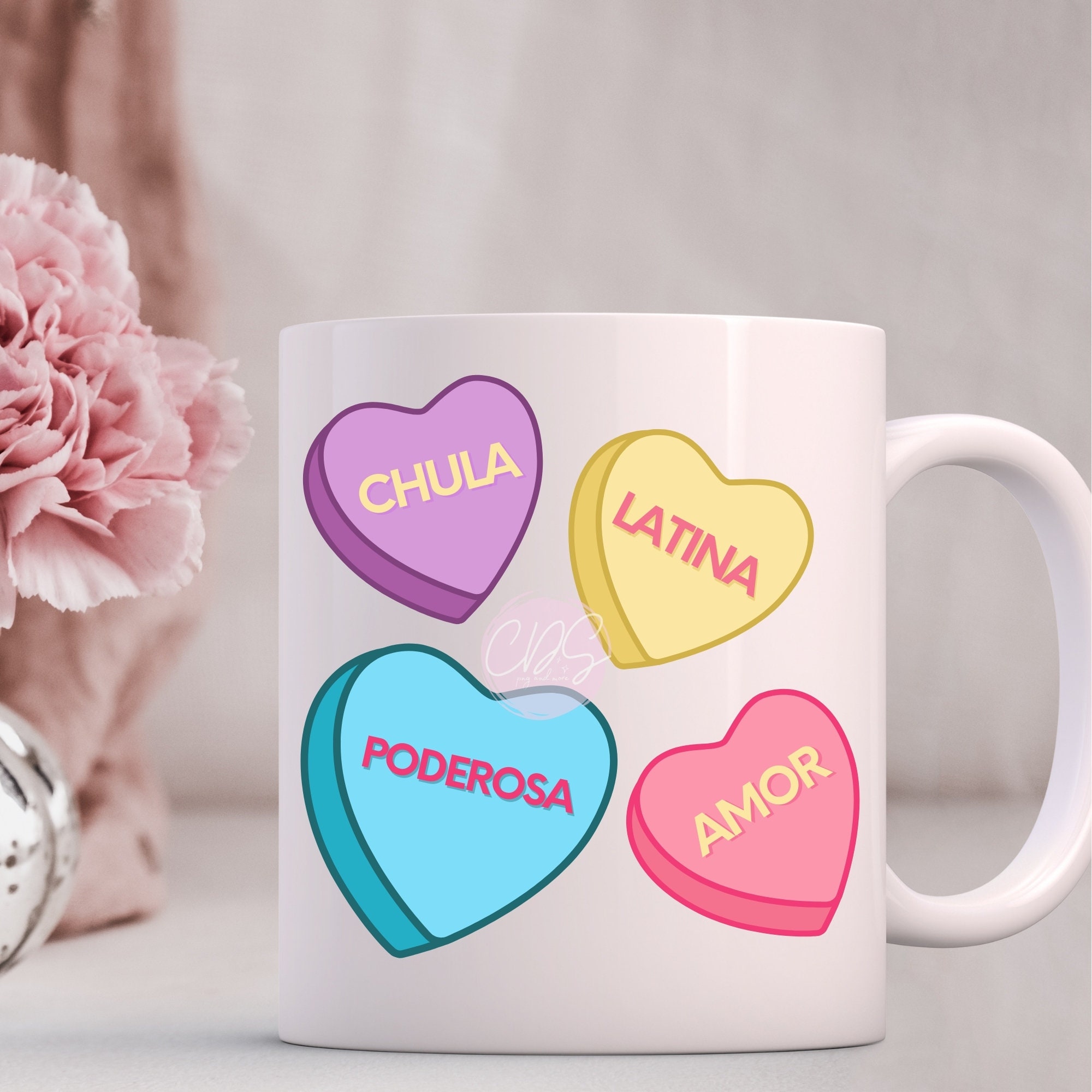 Spanish Candy Hearts PNG Only Valentine Day Png Chula Png Poderosa Png ...