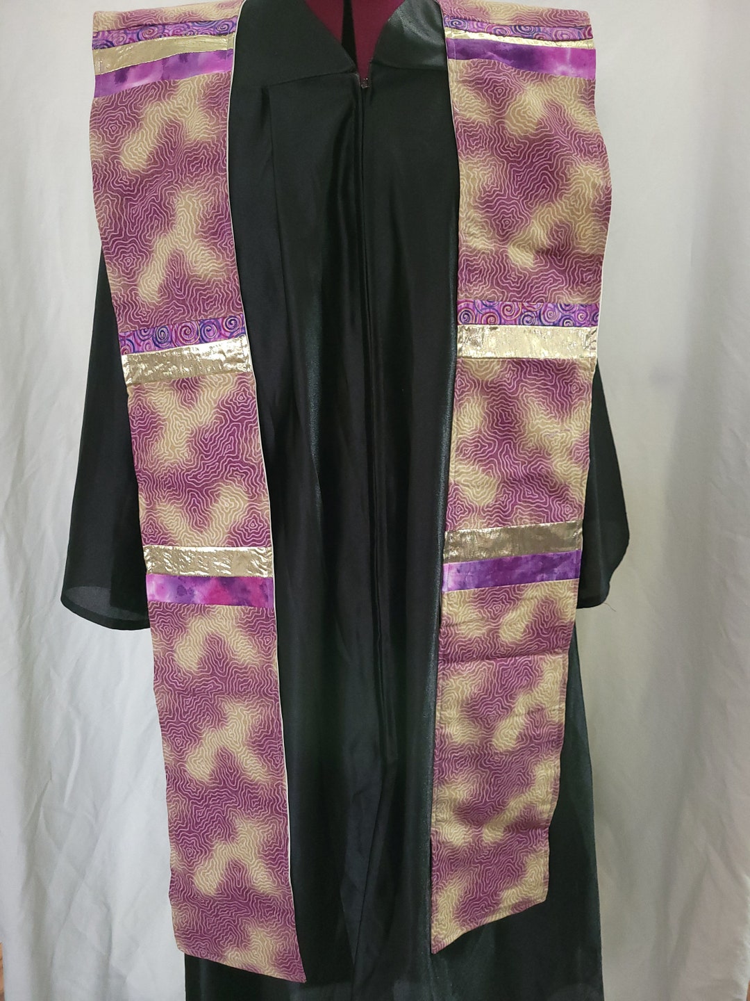 Purple & Gold Stole - Etsy