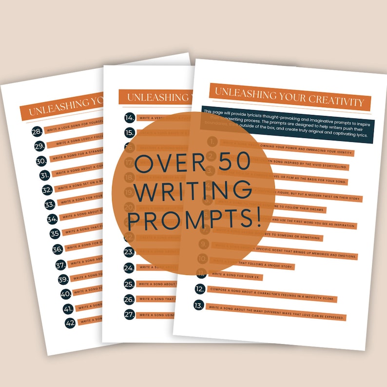 Downloadable Guided Lyric Songwriting Workbook: W/exercises to Master ...