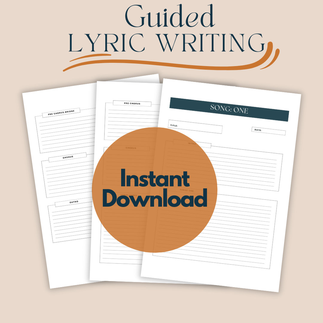 Downloadable Guided Lyric Songwriting Workbook: W/exercises to Master ...