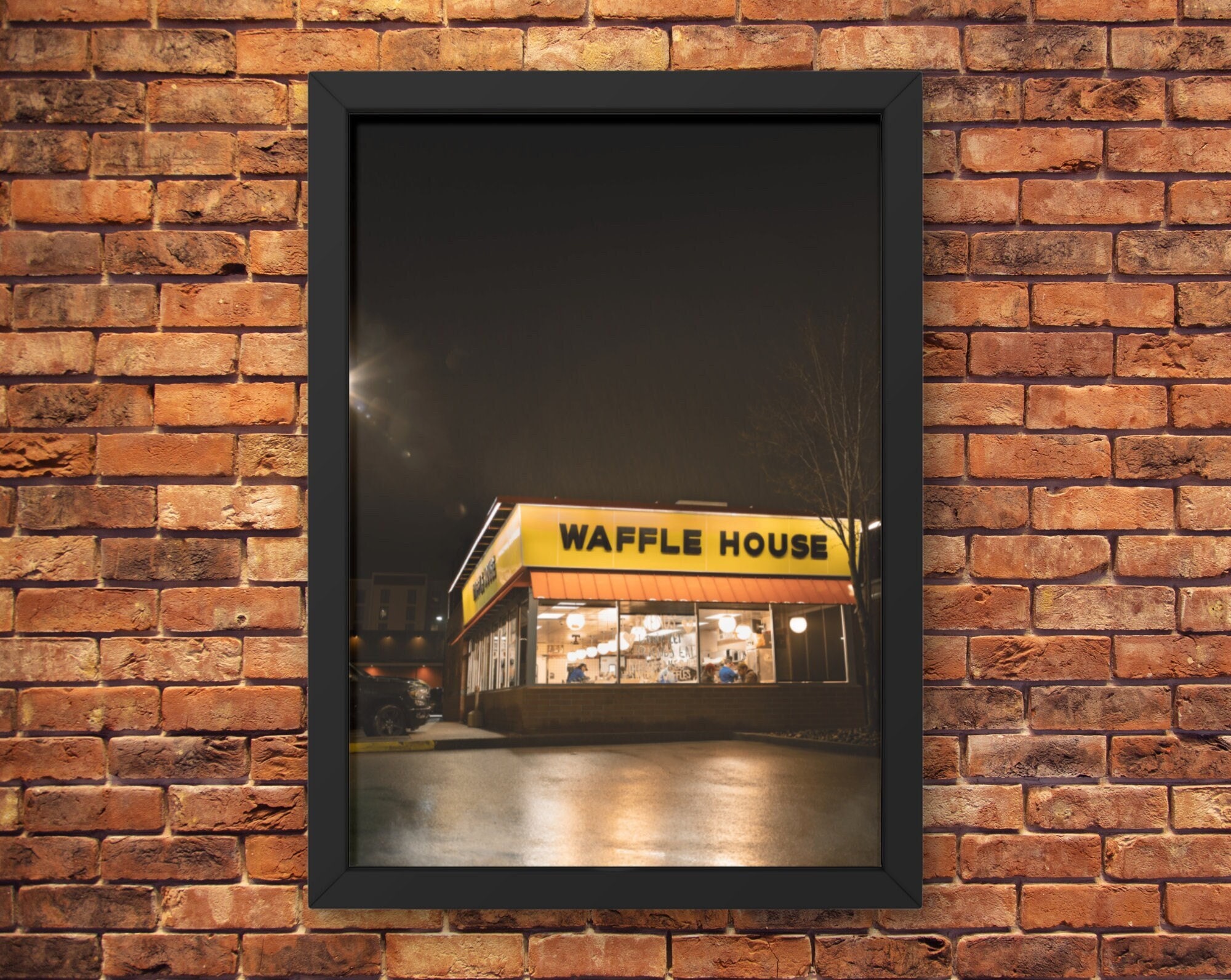 Waffle House High Quality Framed Wall Decor Print - Etsy