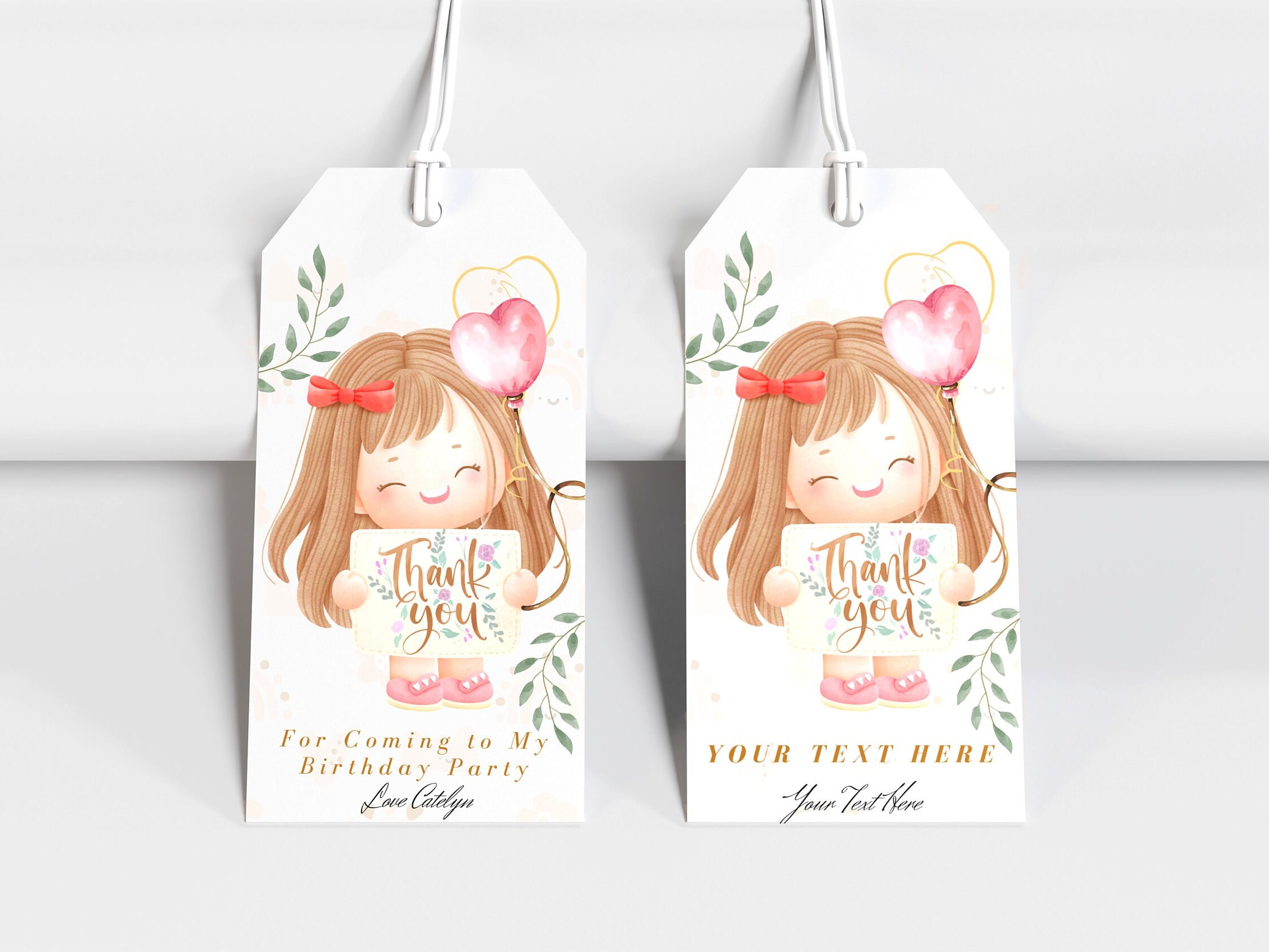 Editable Princess Favor Tags, Birthday Party, First Birthday Party ...