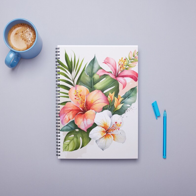 Watercolor Tropical Flowers Clip Art Summer Floral Wedding - Etsy