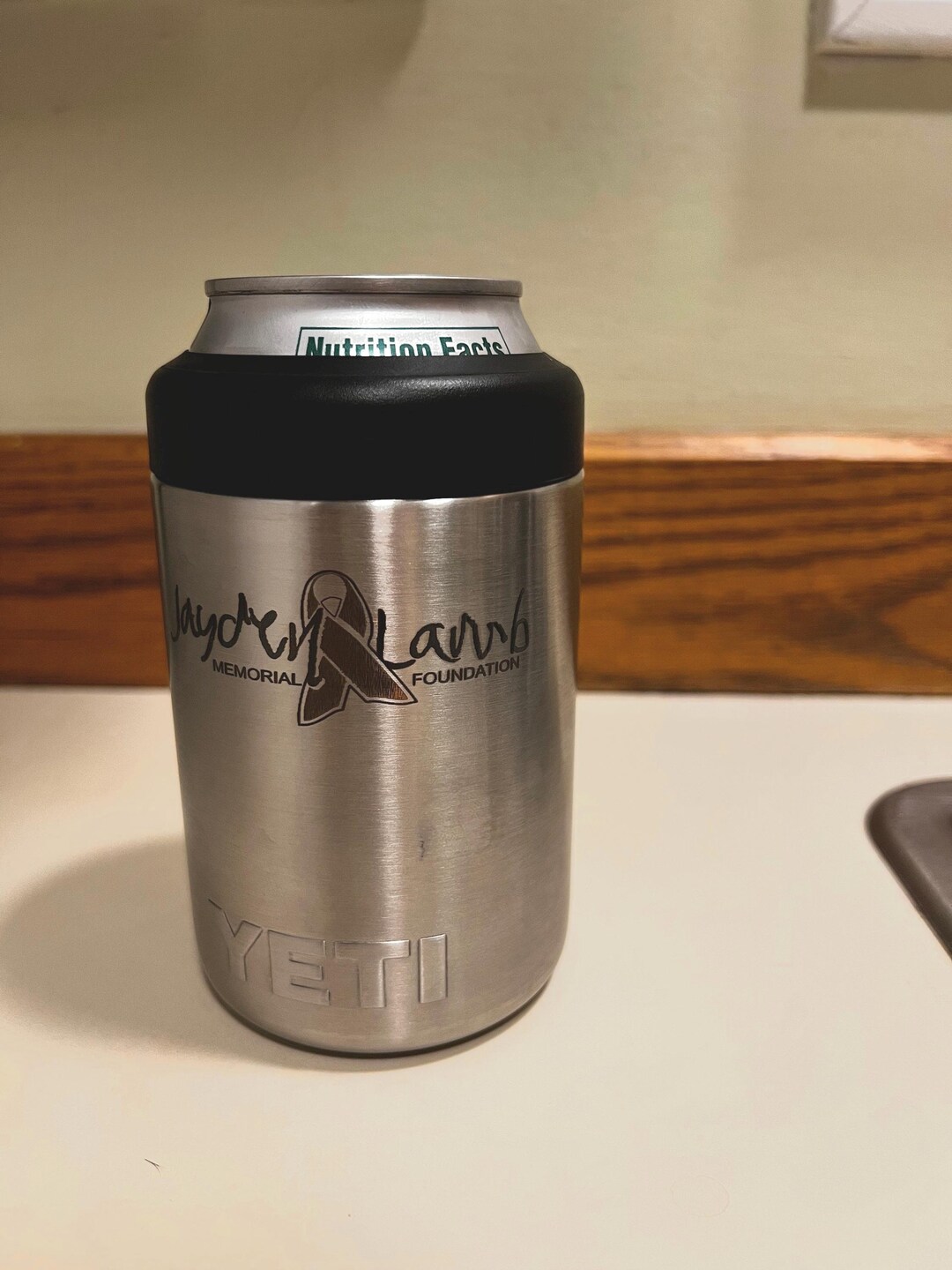 BEER KOOZIE - Personalized - Engraved Tumbler Jayden Lamb Memorial ...