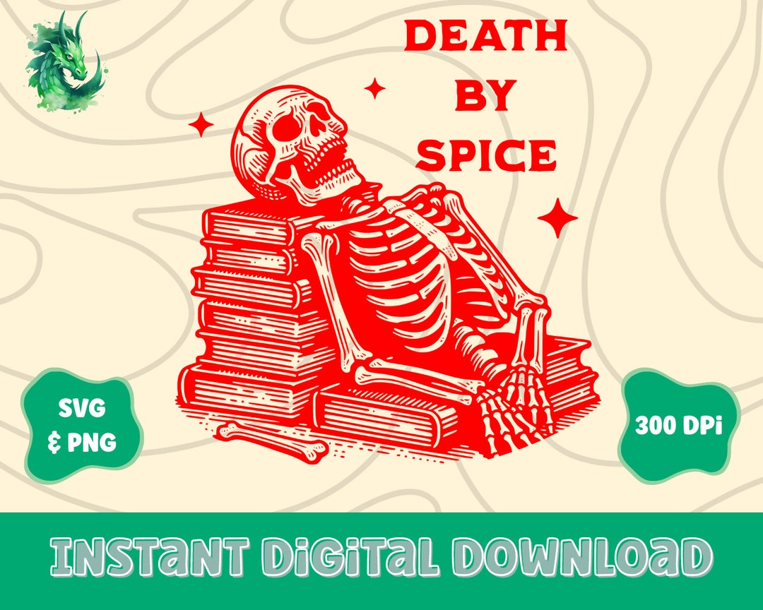 Death by Spice SVG PNG File, Funny Trendy Vintage Retro Art Spicey ...