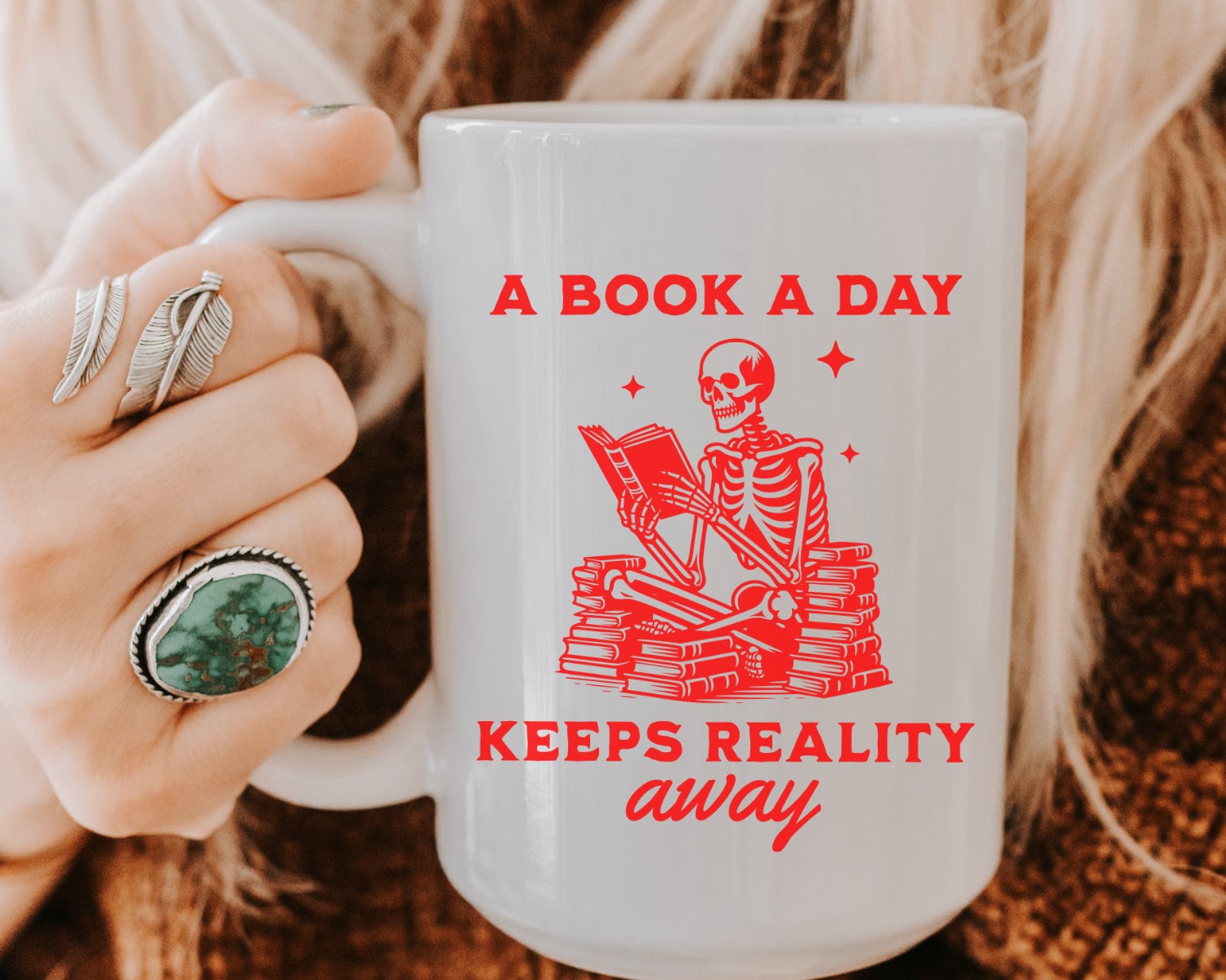 A Book Day Keeps Reality Away, SVG PNG File, Trendy Vintage Bookish ...